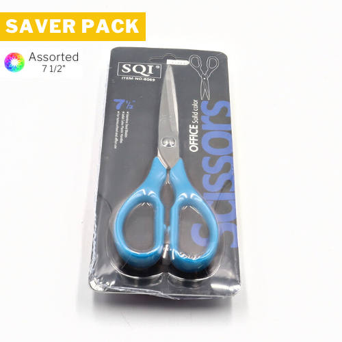 Saver Pack - 3 Pieces - SQI Office Scissors (7 1/2 inches) – KulayATBP